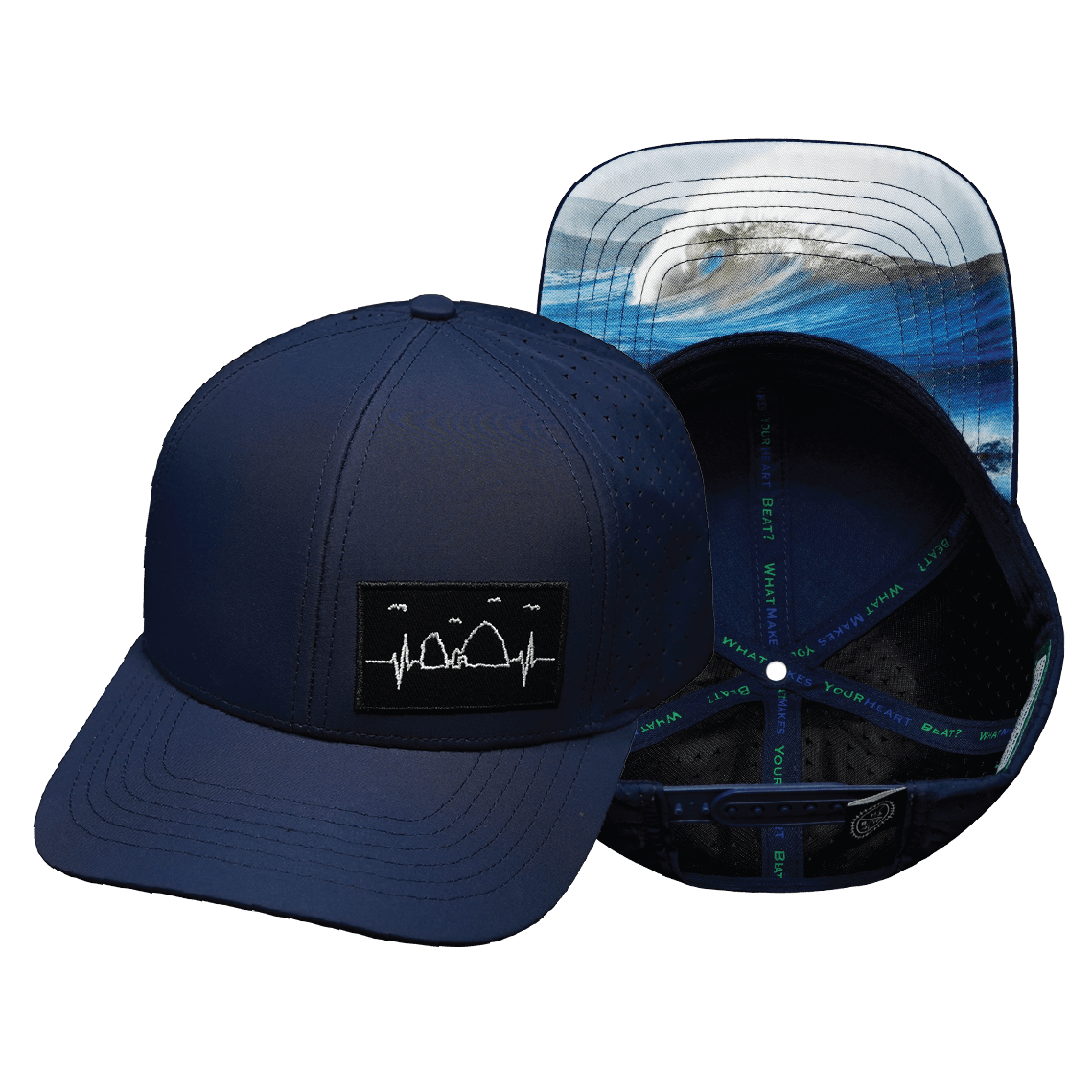 Cabo Hat Baseball Water Resistant Performance Dark Blue